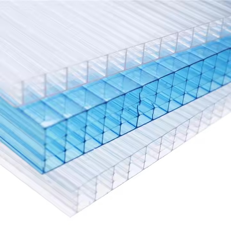 0.39“ (10mm) Multi Wall PC Sheet Polycarbonate Sheets UV Protection ...