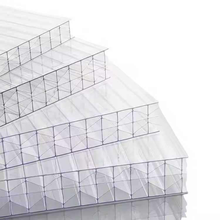 0.39“ (10mm) Multi Wall PC Sheet Polycarbonate Sheets UV Protection ...